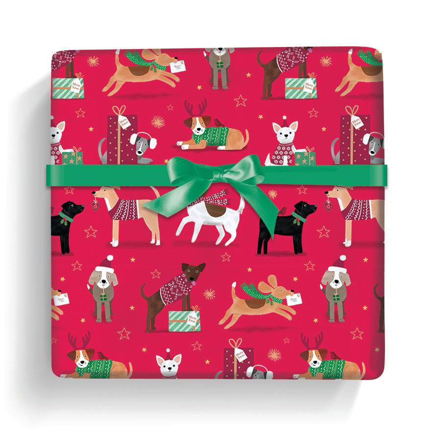 Happy Christmas Dogs gift wrap – Mayhew Shop